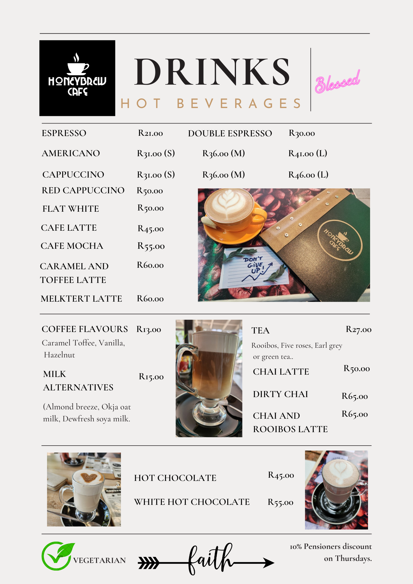 Menu – HoneyBrew Café