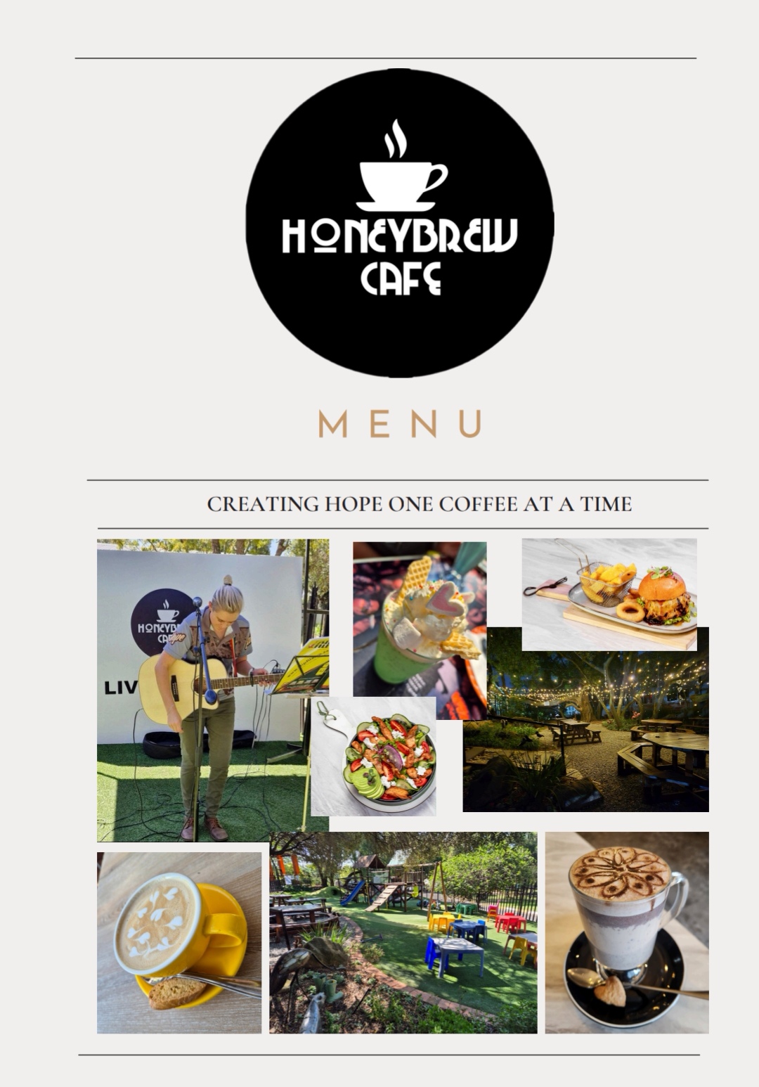 Menu – HoneyBrew Café