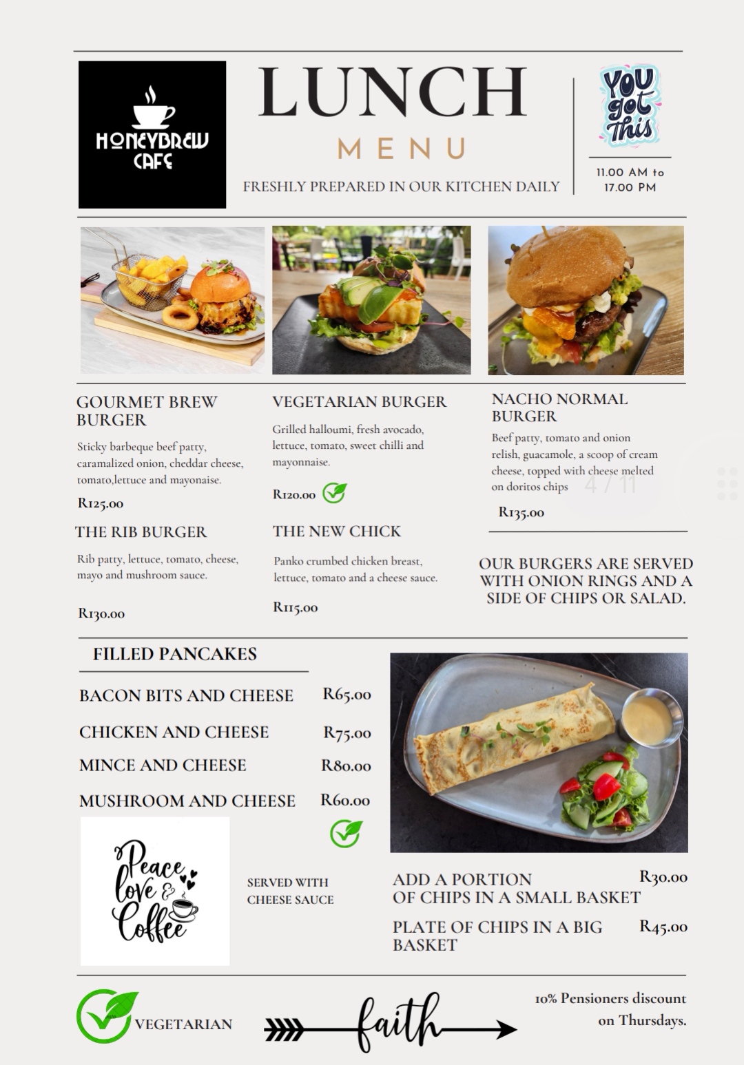 Menu – HoneyBrew Café