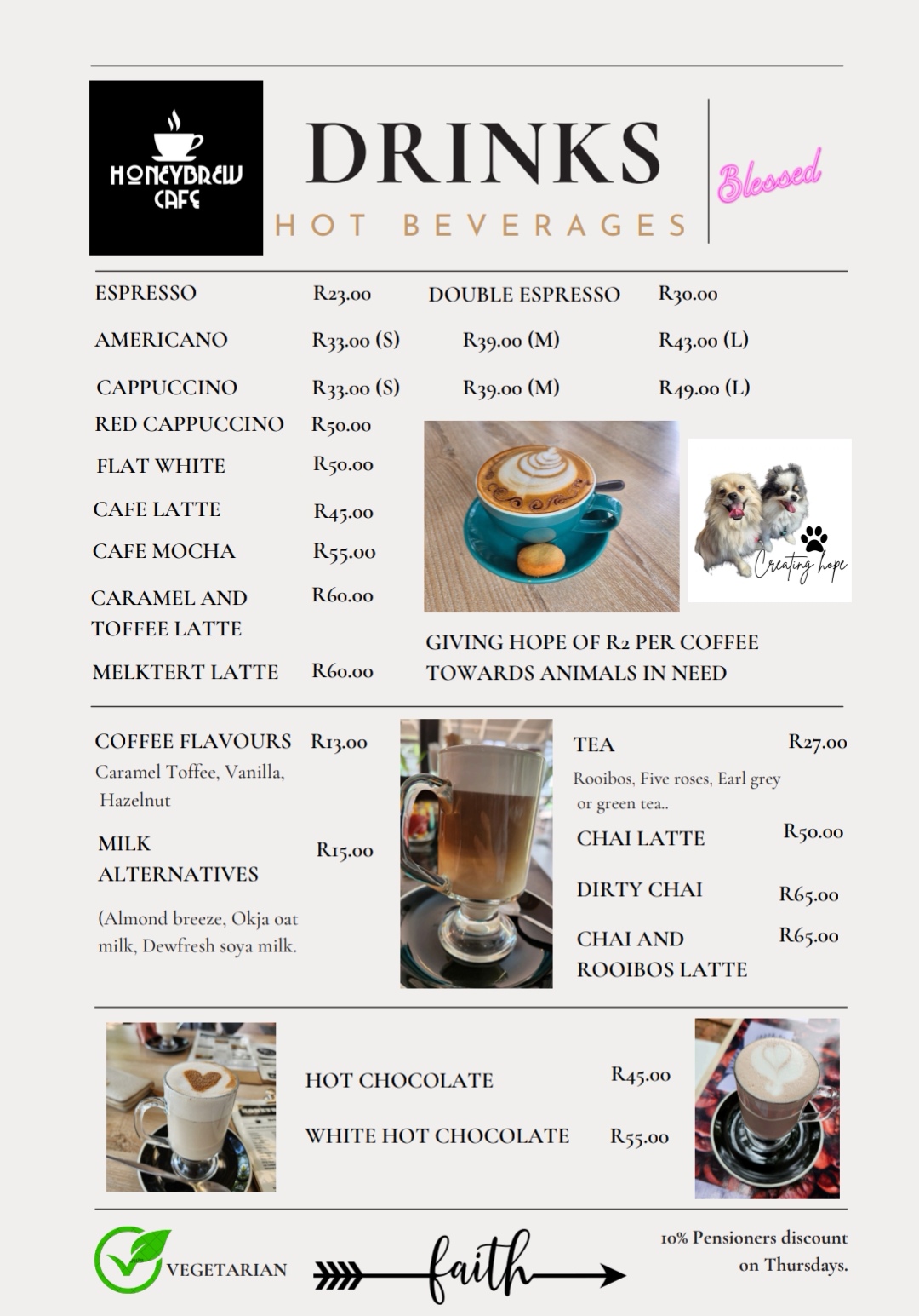 Menu – HoneyBrew Café